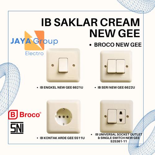 Jual IB BROCO SAKLAR ENGKEL / SAKLAR SERI / STOP KONTAK IB BROCO NEW ...