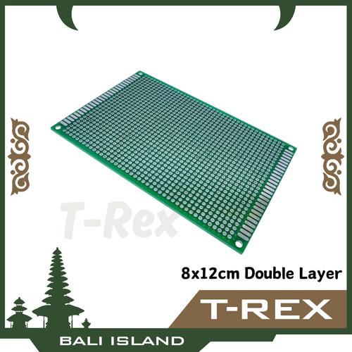 Jual PCB Dot Matrix 8x12cm Double Layer FR4 Protoboard PCB Lubang ...
