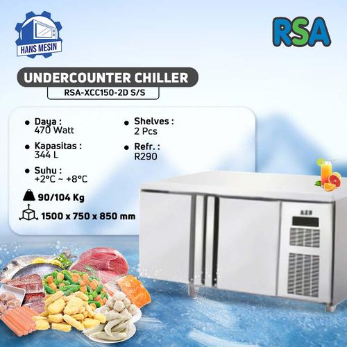 Jual RSA Undercounter Chiller 2 pintu XCC-150-2D / XCC1502D / XCC 150 ...