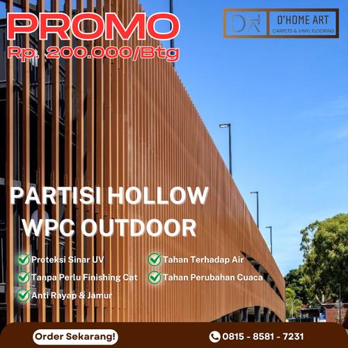 Jual Partisi WPC Hollow Outdoor Ukuran 5cmx10cmx2,9m | Kisi Kisi Kayu ...