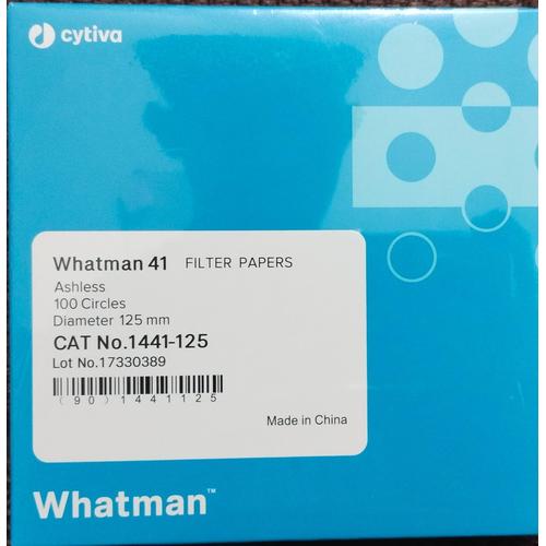 Jual WHATMAN 1441-125 Filter Paper no 41 dia 125 mm Kertas Saring filtrasi - Kab. Bekasi ...