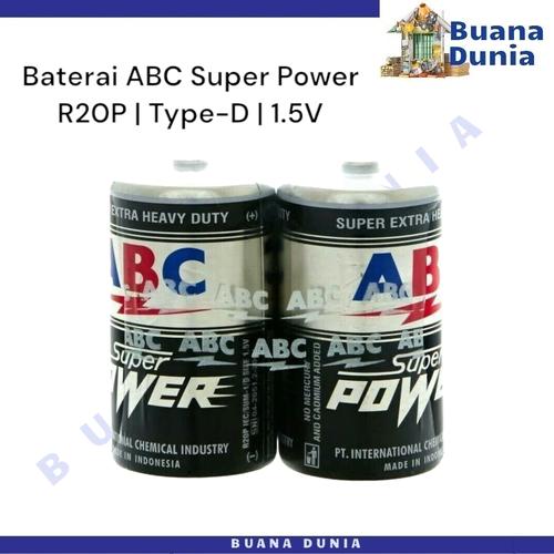 Jual Baterai ABC Super Power Tipe D | 1.5V | Batu Batre | Battery Super ...