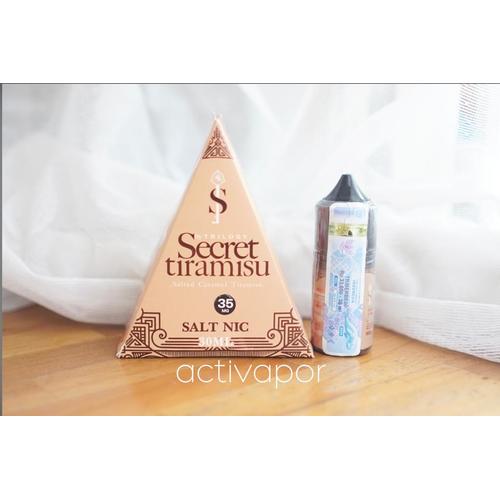 Jual Secret Saltnic V3 35mg 30ml Salted Caramel Tiramisu Salt Nic Pods ...