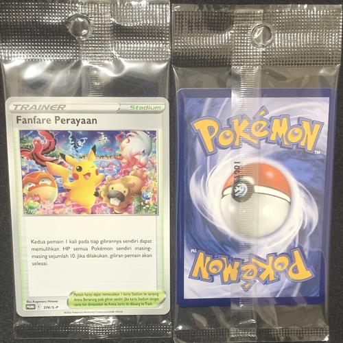Jual Pokemon pikachu fanfare perayaan promo 374/s-p tcg festival indonesia - Kota Banjarmasin ...