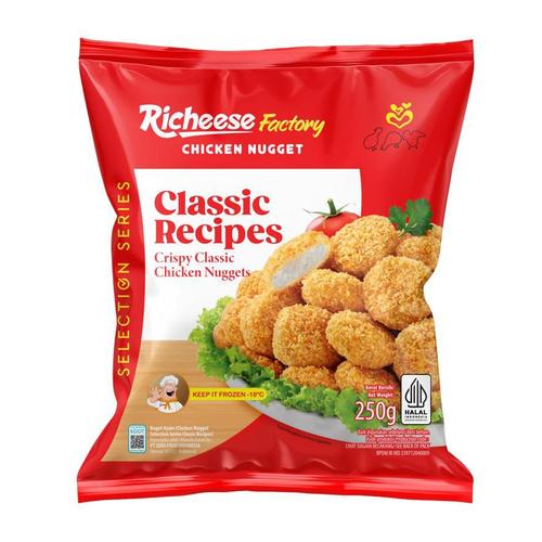 Jual CHICKEN NUGGET RICHEESE FACTORY CLASSIC RECIPES 250GR HALAL NAGET ...