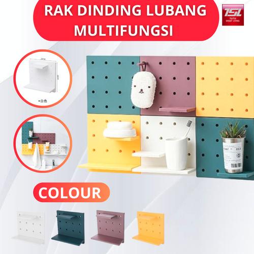 Jual TUTU Lubang Papan Rak Penyimpanan untuk Ruang Tamu Dapur Kamar ...