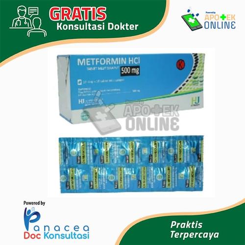 Jual METFORMIN 500 MG STRIP 10 TABLET - Kab. Bogor - Apotek Bunda ...