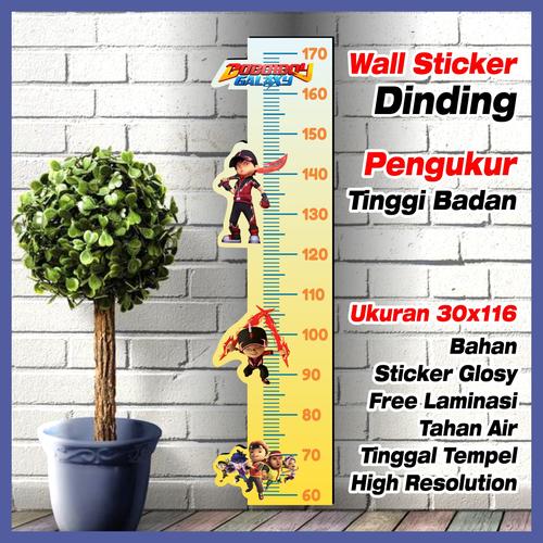 Jual Sticker Pengukur Tinggi Badan Anak/Dekorasi Dinding Kamar ...