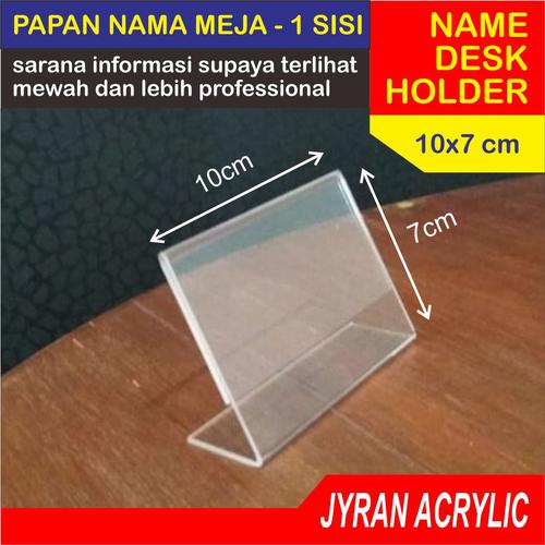 Jual Name Desk 10cm x 7cm / Papan Nama Meja, Resepsionis, Teller, Kasir ...