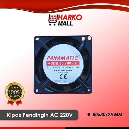 Jual Kipas Angin Pendingin Internal Fan AC 8025 AC 220V - Cooling Fan ukuran 80mm x 80mm x 25mm ...