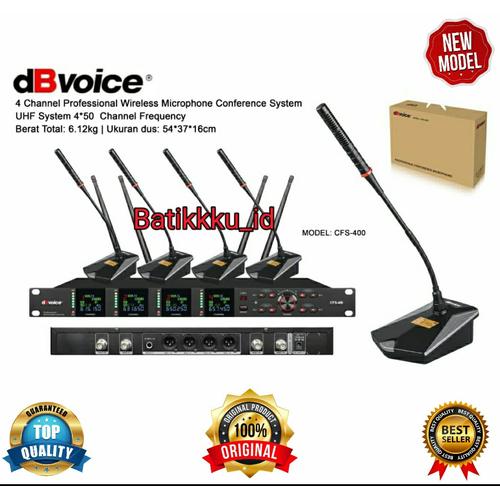 Jual Mic Meja Wireless dBvoice CFS 400 CFS400 Original 4 Mid Podium ...