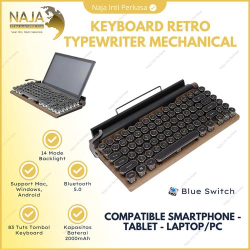 Promo Retro Vintage Mechanical Keyboard | Typewriter Ipad Laptop ...