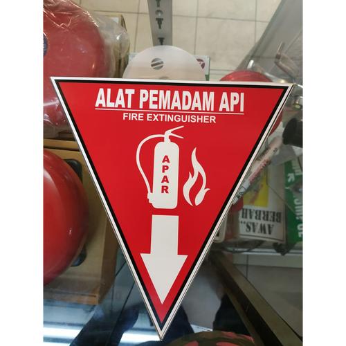 Jual Sign Sticker Segitiga Apar Alat Pemadam Api uk 35x35cm - Jakarta ...