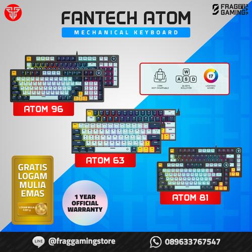 Jual Fantech Atom81 MK875 V2 Wired Mechanical Gaming Keyboard Mizu ...