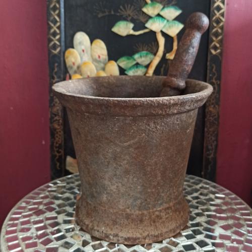 Jual Lumpang besi kuno & Alu penumbuk Jamu jadul Antik langka tua berat ...