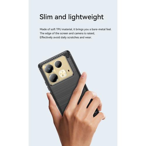 Jual INFINIX NOTE 40 / NOTE 40 PRO CASE BRUSHED CARBON BLACK CARBON ...