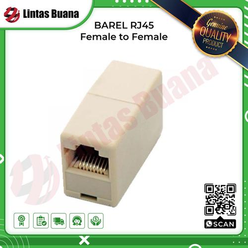 Jual Barel RJ45 Coupler Female to Female Barrel RJ45 Sambungan LAN ...