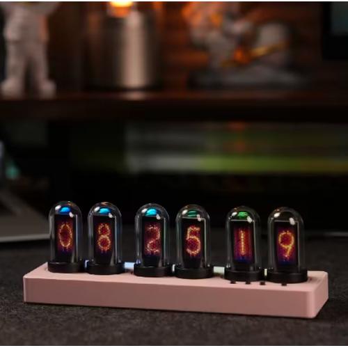 Jual Jam Digital Mini IPS lampu Digital warna-warni Nixie, WIFI, jam ...