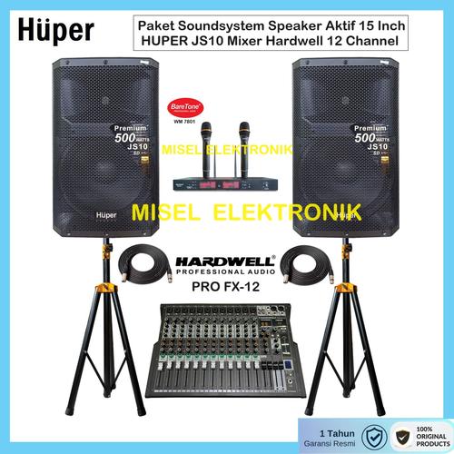 Jual Paket Bundling Sound System Indoor Speaker 15 Inch Huper JS10 ...
