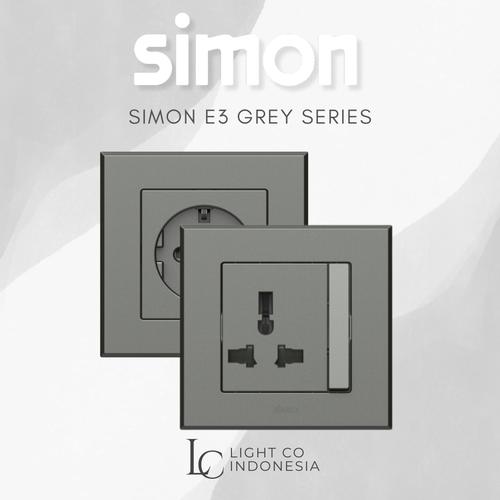 Jual SAKLAR STOP KONTAK SIMON GREY E3 SERIES - STOP KONTAK - Kota ...