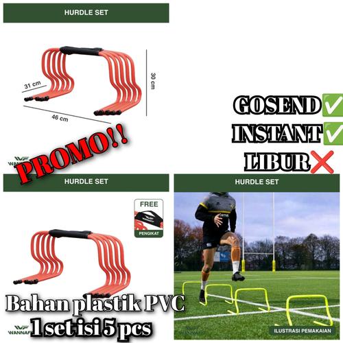 Jual HURDLE ALAT LATIHAN REFLEK LOMPAT JUMP SEPAK BOLA FUTSAL 30cm ...