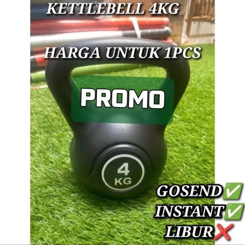 Jual KettleBell 4 KG Wannafit Weight Lifting Barbel Dumbell 4kg Kettle ...