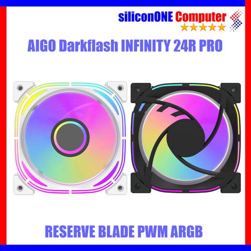 Jual AIGO Infinity 24R PRO Reverse Blade Fan PWM Darkflash 1 Pack 5V ...