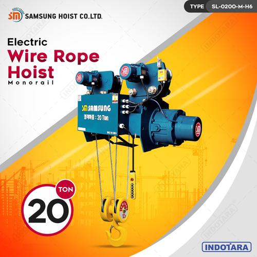 Promo Electric Wire Rope Hoist 20 Ton Samsung Hoist SL-0200-M-H6 - 6 ...