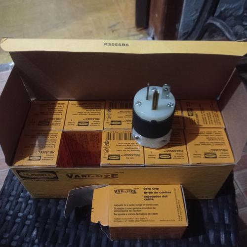 Jual Steker Hubbell HBL5366C 20A Heavy Duty Colokan Kaki 3 USA Staker ...
