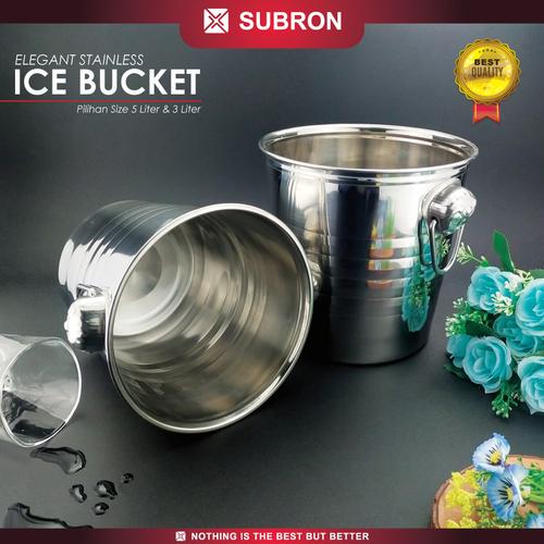 Jual Ice Bucket Stainless Subron Ember Es Batu Stainless 1.5-7 liter ...