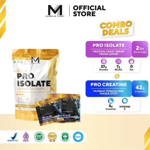 Jual PROMO Muscle First Pro isolate 2lbs Gratis Pro Creatine BOX 7 ...