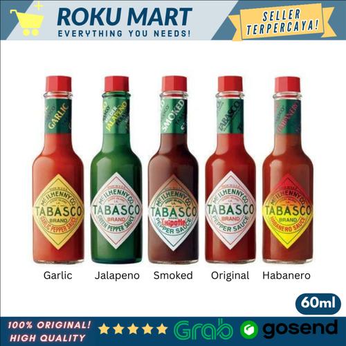 Jual TABASCO 60 ml / Saus Tabasco 60ml All Variant Habanero Garlic ...