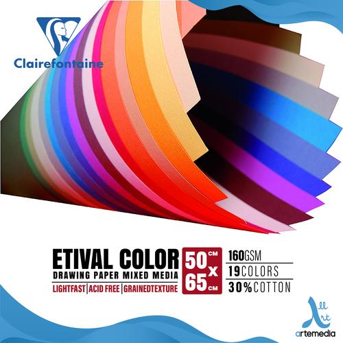 Jual Clairefontaine Etival Color Drawing Paper Mixed Media Kertas Warna ...