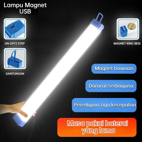 Jual Lampu Emergency 60w-32cm LED Lampu Neon Led panjang Tempel Magnet ...