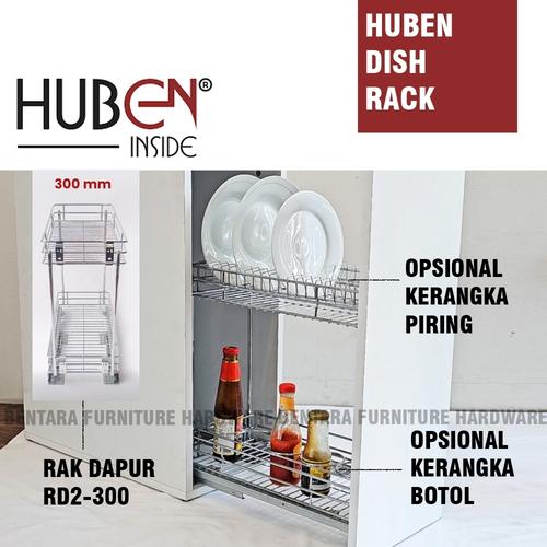 Jual HUBEN RD-2 300 RAK DAPUR 30CM PIRING GELAS BOTOL BUMBU DAPUR BAWAH ...