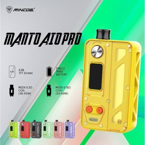 Jual MANTO AIO PRO DEVICE AUTHENTIC 80W 18650 KIT MANTO AIO PRO NEW KIT ...