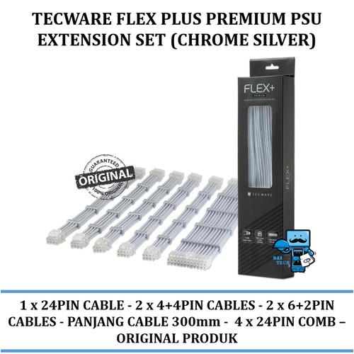 Jual Tecware Flex Plus Premium PSU Extension Set (Chrome Silver ...