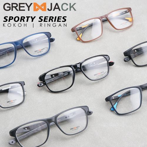 Promo Grey Jack Frame Kacamata Sporty Series TR90 Style Kotak Ringan ...
