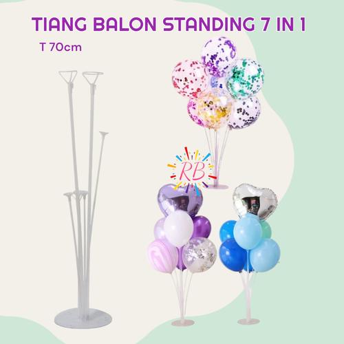Jual (1set) Tiang balon isi 7 dan 11 balon stand balon dekorasi meja ...
