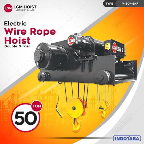 Jual Electric Wire Rope Hoist Double Girder 50 Ton 16 Meter - LG V-50 ...