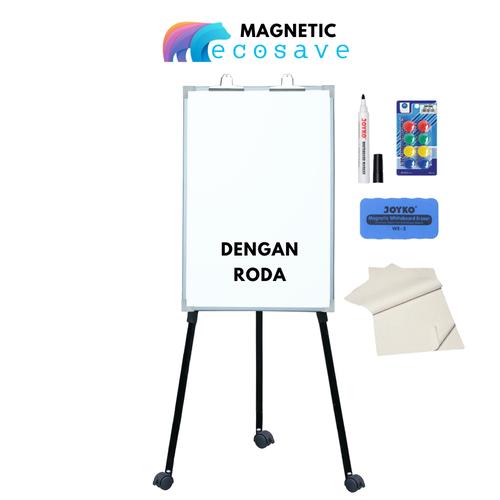 Jual Flipchart Roda 60x90 cm - Papan Tulis Flip Chart 60 x 90cm ...