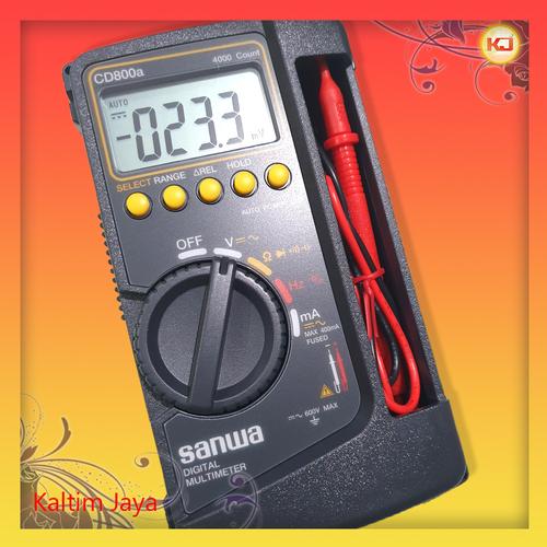 Jual Multitester Multimeter Digital CD800a Sanwa / Multi Tester Meter ...