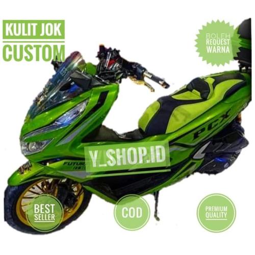Jual Sarung Cover Kulit Jok Modif PCX 150 160 Mbatech Terbaru - HITAM ...