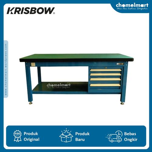 Jual Krisbow 180x75x80 Cm Meja Workshop 4 Laci – Biru KW0103274 ...