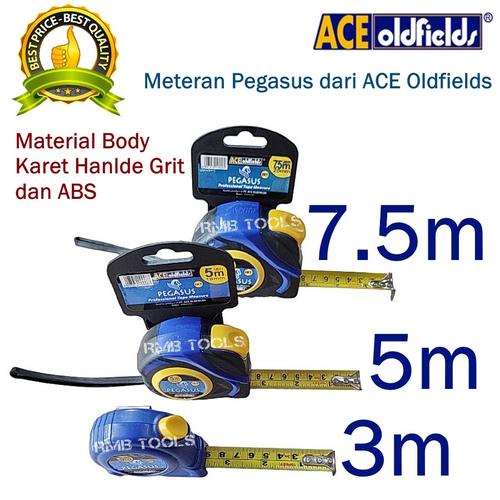 Jual Meteran Pegasus 3M, 5M, 7.5M Brand Ace Oldfields Tape Measure High ...