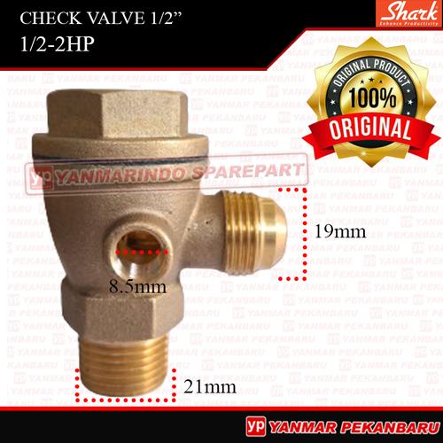 Jual 1/2 HP 1 HP 2 HP CHECK VALVE KLEP TABUNG TANGKI MESIN KOMPRESOR ...