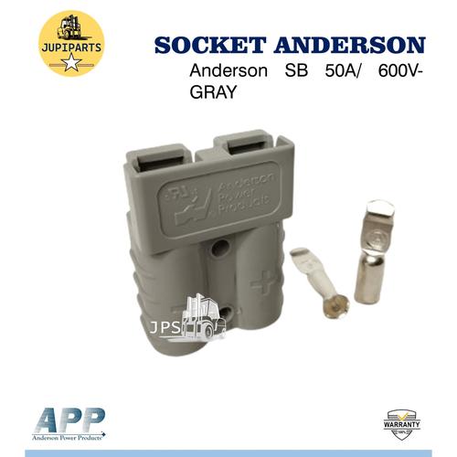 Promo Socket Battery ANDERSON SB 50A-GRAY For Forklift Electric - Kota ...