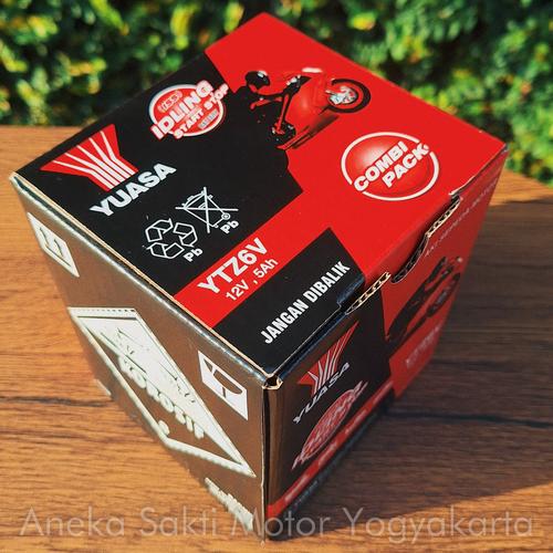 Jual Aki Motor Yuasa YTZ6V / YTZ-6V 5AH Honda Vario Beat Genio ADV ...