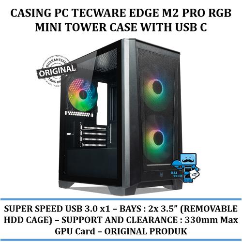 Jual Casing PC Tecware Edge M2 PRO RGB Mini Tower Case With USB C ...