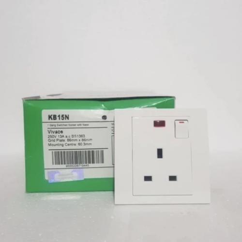 Jual STOP KONTAK AC SCHNEIDER VIVACE + SAKLAR INDIKATOR KB15N - Jakarta ...